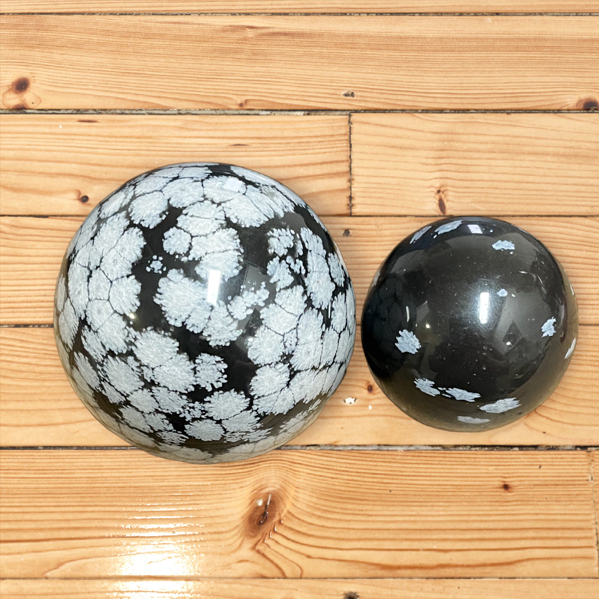 Snowflake Obsidian Sphere | Mystic Heart Holistic